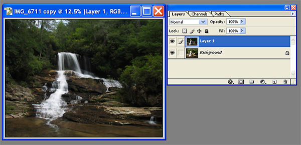 How to do a digital blended image.